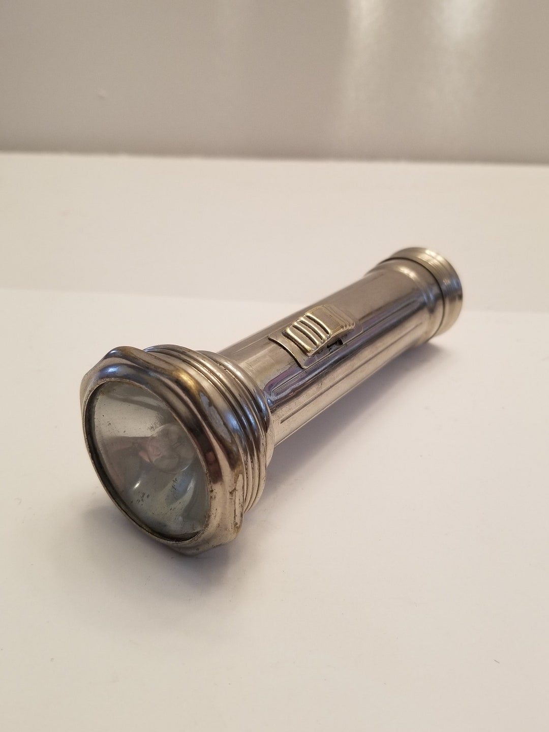Vintage 1933 Challenge Flashlight: Nickel Chrome, Made for Sears - Etsy