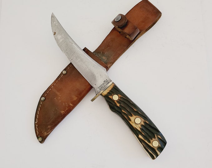 Vintage Circa 1950's Kinfolks Model 330-4 1/2 Fixed Blade Sheath Knife ...