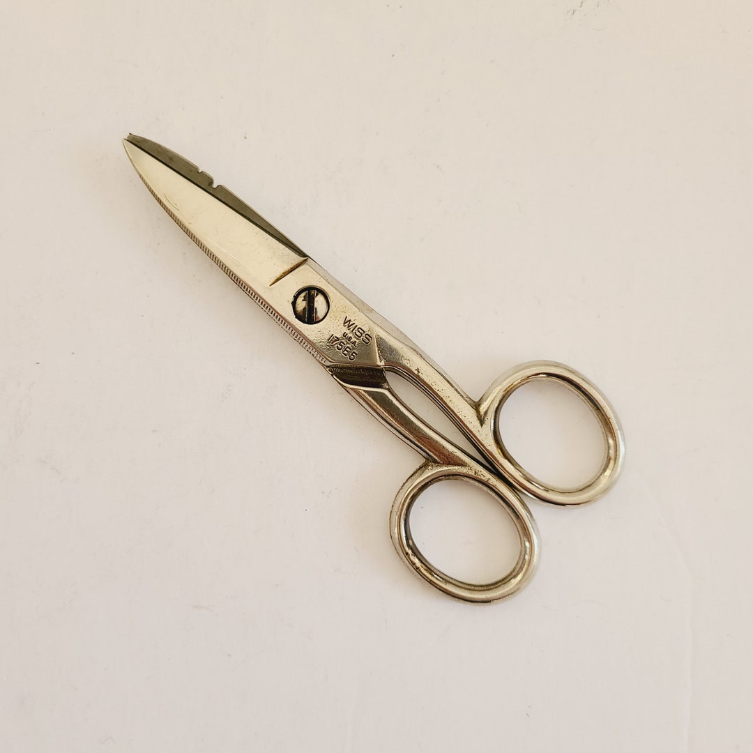 Vintage Wiss 175E5 Electricians Scissors: Cleaned Nickel Chrome - Etsy
