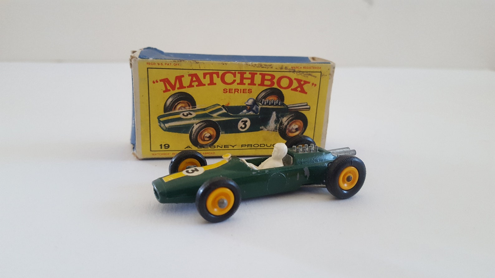 Vintage Matchbox Series No 19 Lotus Race Car Made in England | Etsy