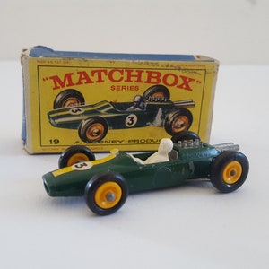 Vintage Matchbox Series No 19 Lotus Race Car Made in England | Etsy
