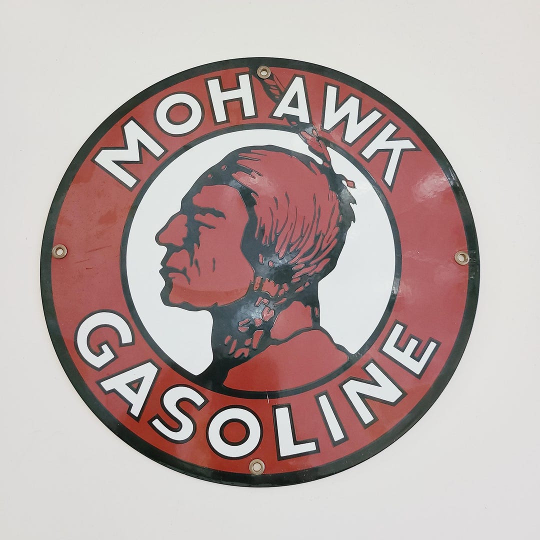 Vintage Late 1980's Ande Rooney Co. Heavy Porcelain Reproduction Mohawk ...