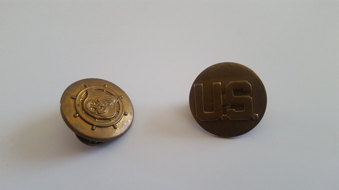 Vintage U.s.army Enlisted Men's Collar Devices for - Etsy