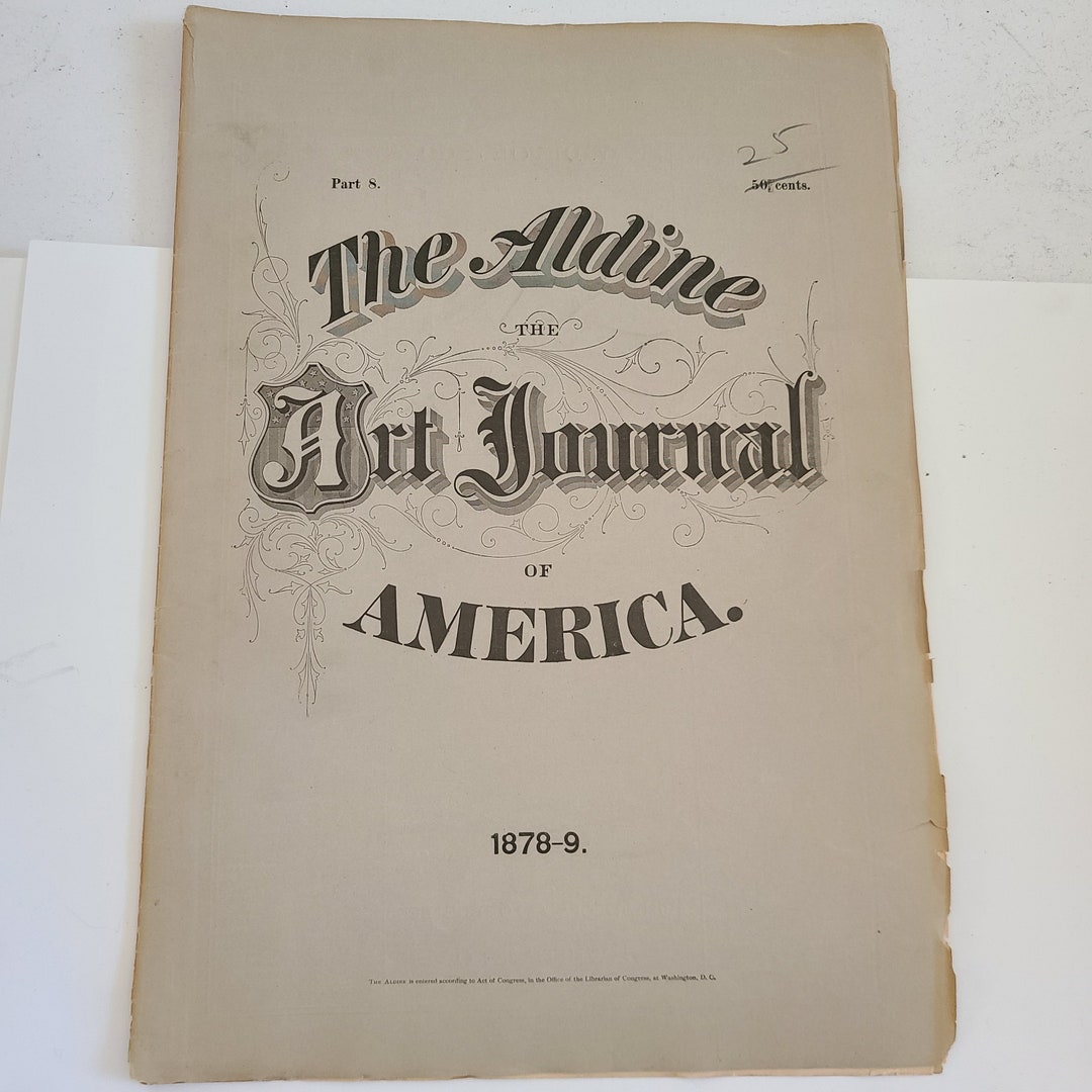 Antique 1878-9 Issue Part 8 of the Aldine the Art Journal of America ...