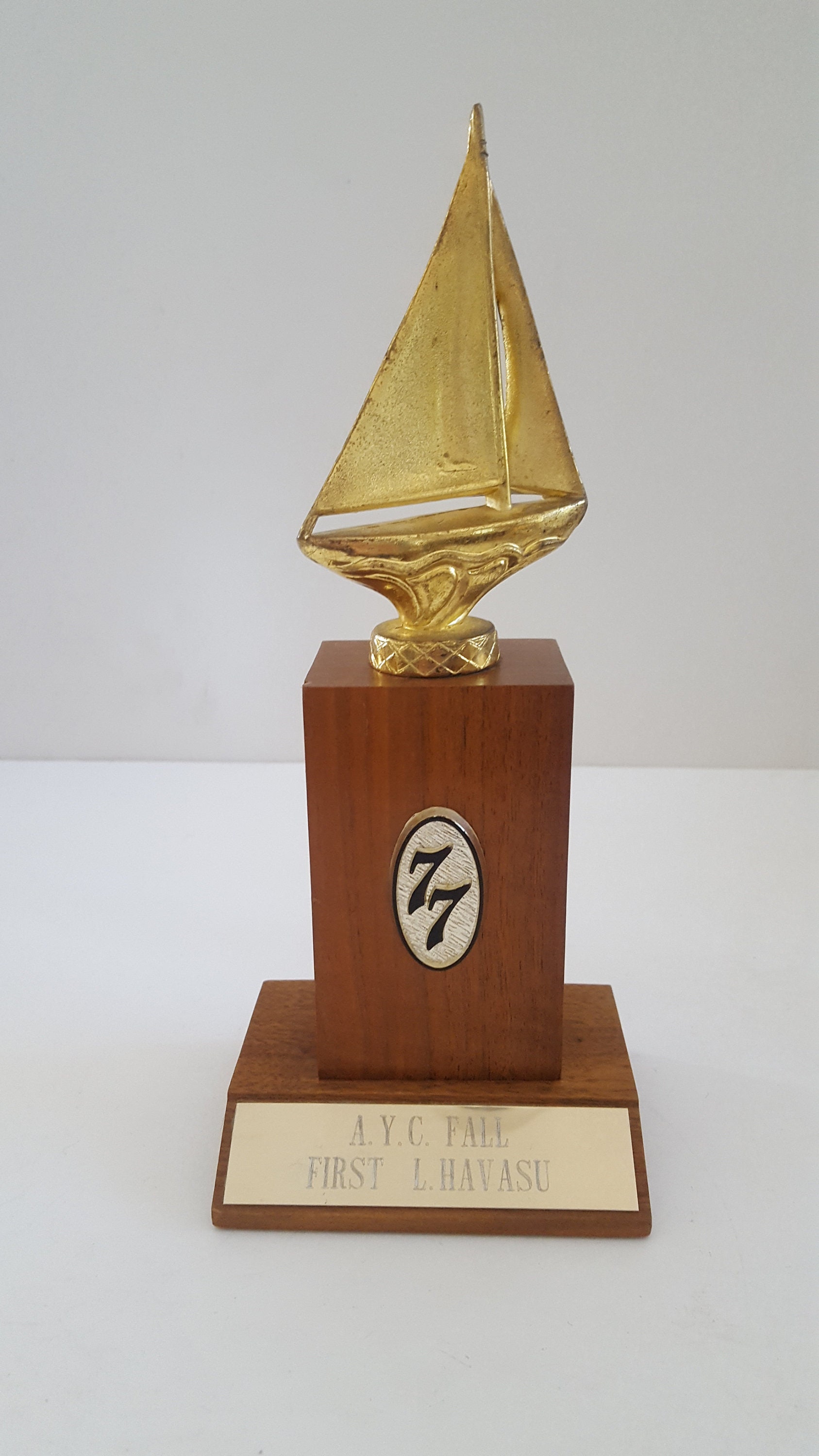 Nautical Trophy 1949 Boothbay Harbor Yacht Club-3rd Place One design ...