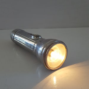 Vintage 1950's Flashlight: Atomic Age Design, USA Made - Etsy