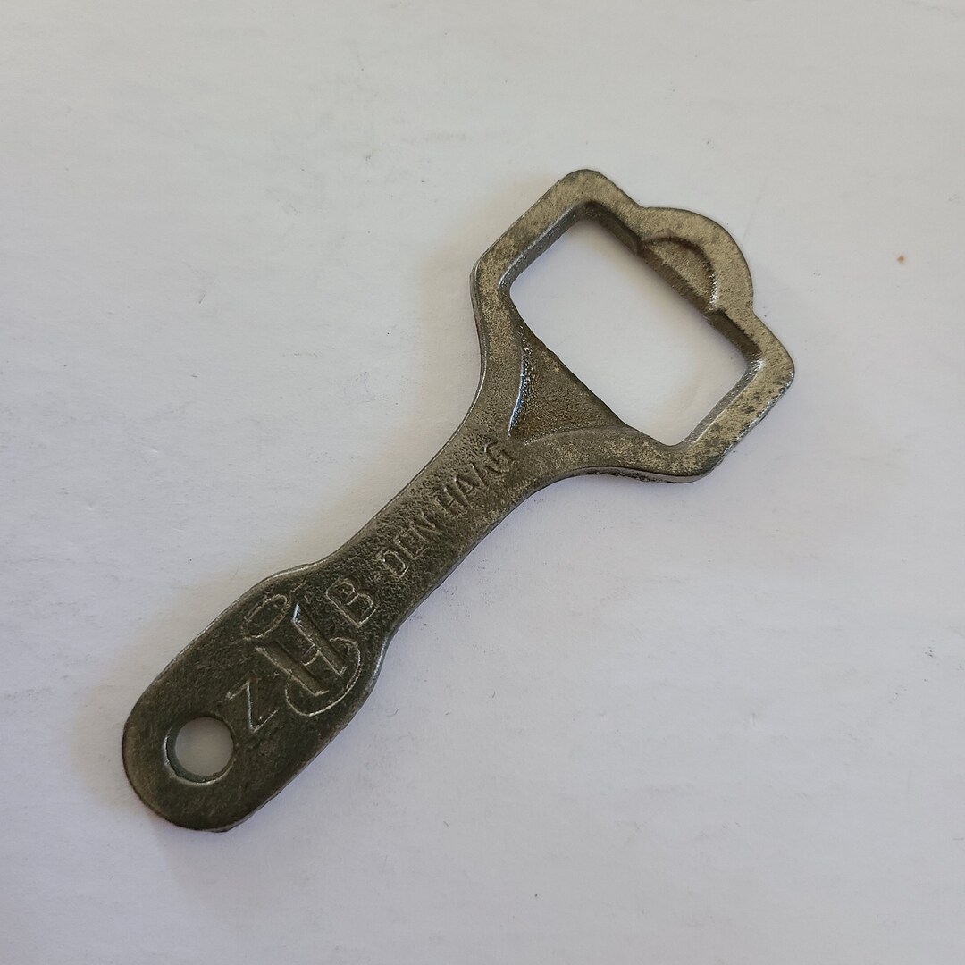 Antique Circa 1920's Dutch Beer Bottle Opener, ZHB Den Haag Cast Iron ...