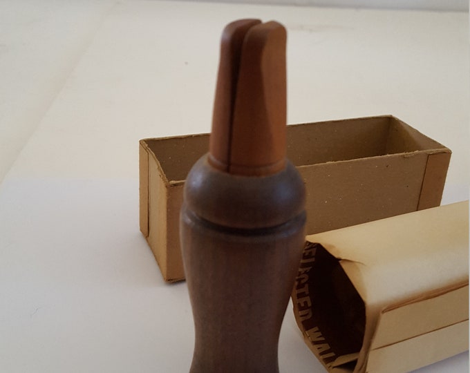 Vintage 1960's Lohman No.104 Crow Call, Lathe Turned Wooden Call With ...