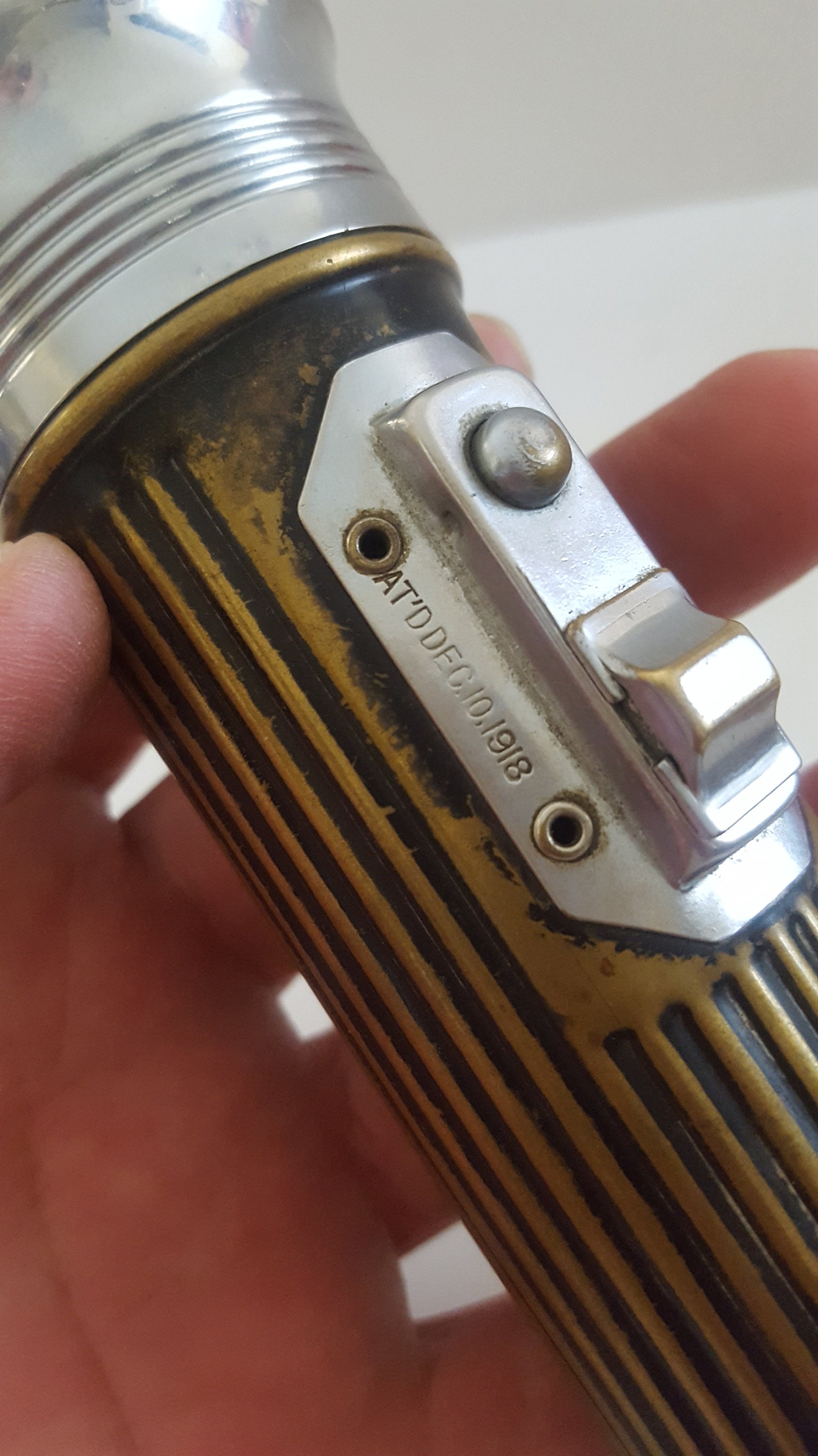 Antique Ray-o-lite Flashlight: 1920s Brass Case, Working Condition - Etsy