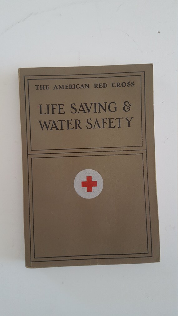 Vintage 1956 American Red Cross safety book Life Saving and | Etsy
