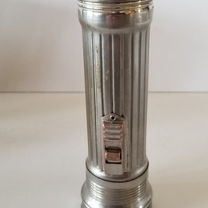 Vintage Circa 1935 Ray-o-vac Brass Flashlight With Worn Dull Nickel ...