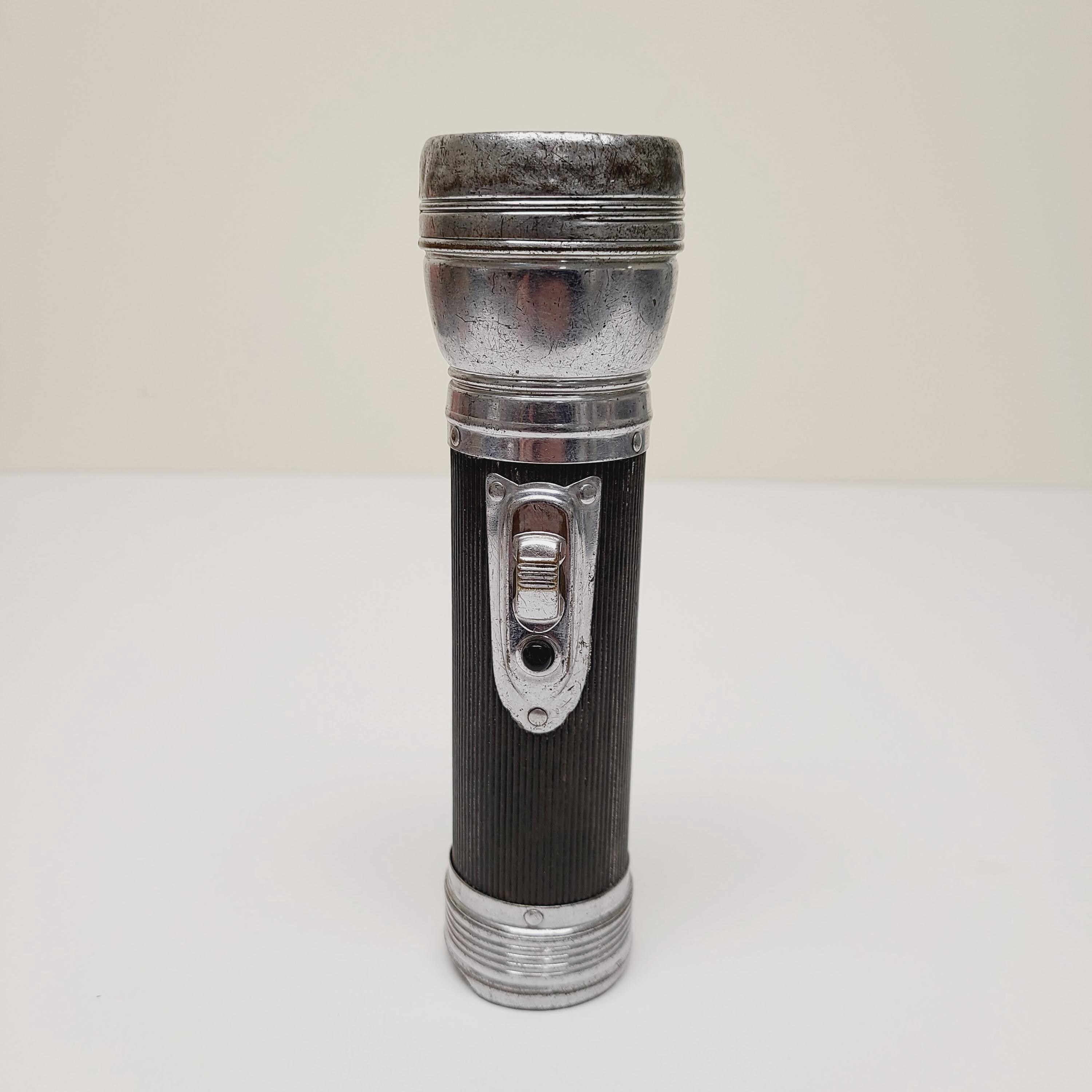 Vintage Circa 1927 Bond Brand 2 Cell Flashlight, Vulcanite Case With ...