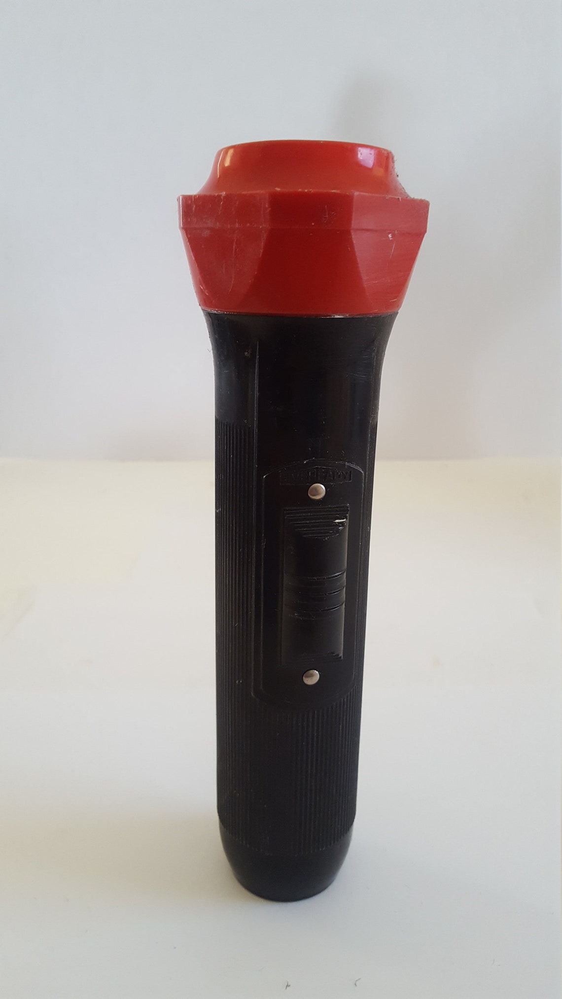 Vintage circa 1976 Eveready Industrial flashlight with red | Etsy