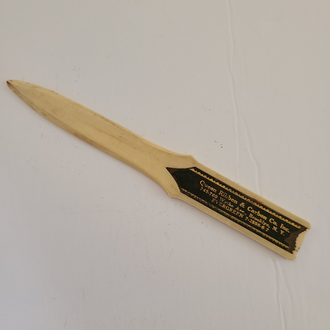 Vintage 1930s Bakelite Advertising Letter Opener - Brooklyn, NY - Etsy