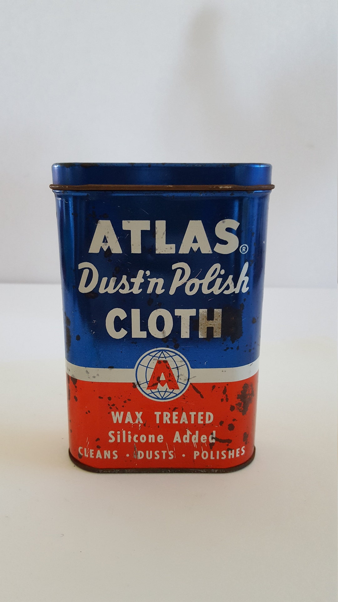 Vintage Atlas Dust 'n Polish Dust Cloth Complete but in Used Condition ...