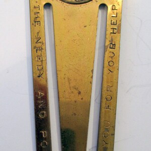 Vintage Brass Catholic Bookmark, Saint Paul, Religious Item, Bishop ...