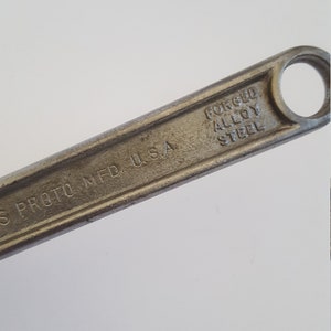 Vintage Circa 1960 Proto Tools 708-S Adjustable Wrench 8. Inch Forged ...