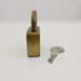 Vintage 1950's Slaymaker Solid Brass Padlock, Steel Shackle 1 Aluminum ...