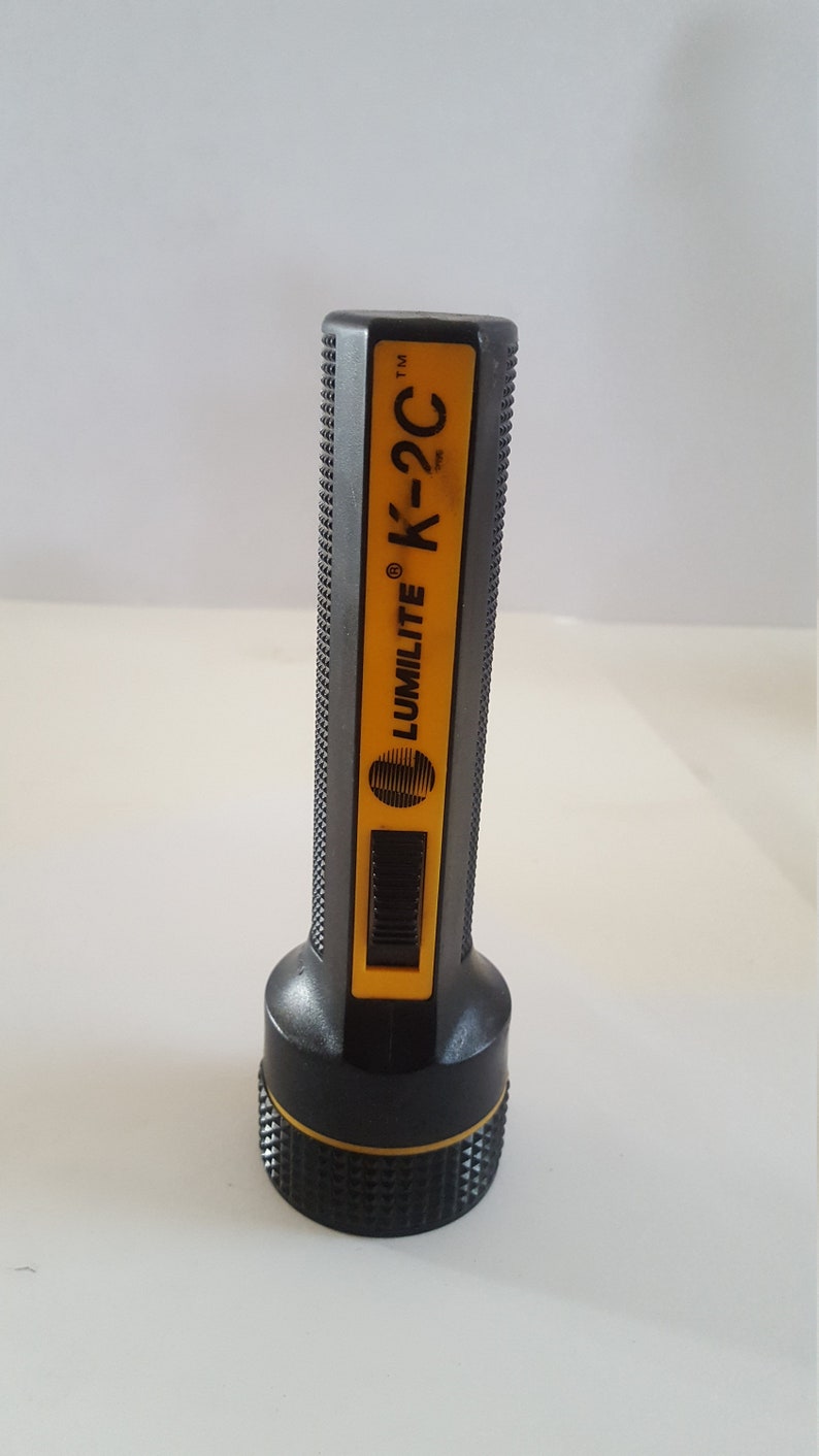 Vintage Circa 1990s Lumilite K2C Flashlight Black and Yellow - Etsy