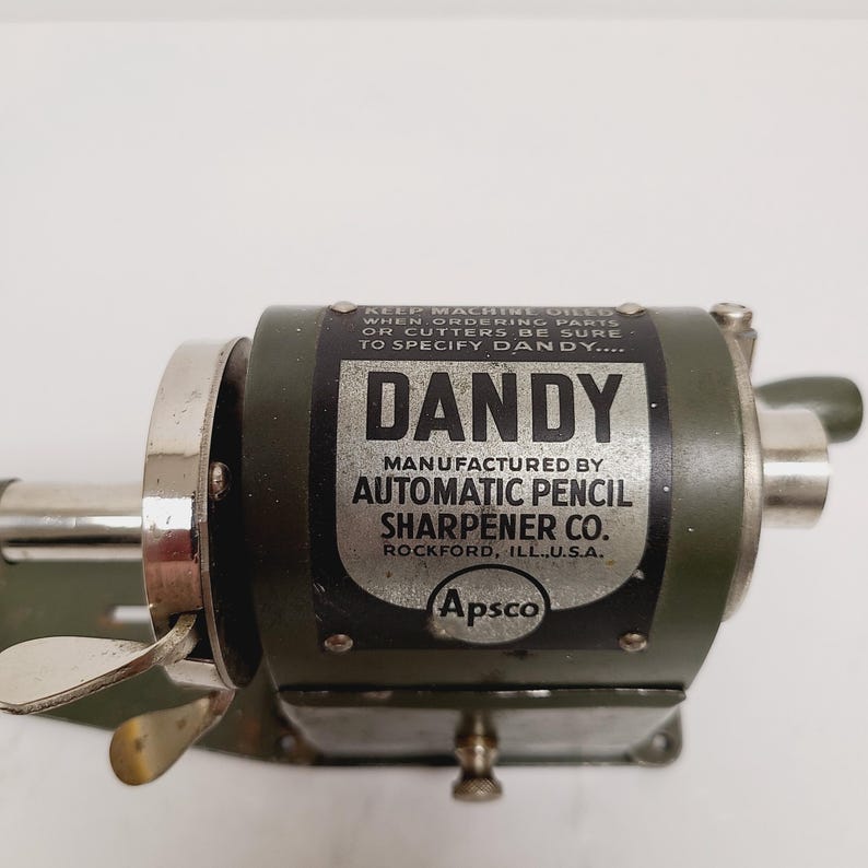 Antique C1920's "dandy" Self Feeder Manual Pencil Sharpener Automatic ...