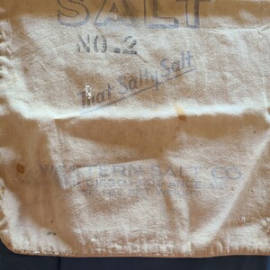 Vintage Circa 1940's Pair Western Salt Co "that Salty Salt" 50lb Bags ...
