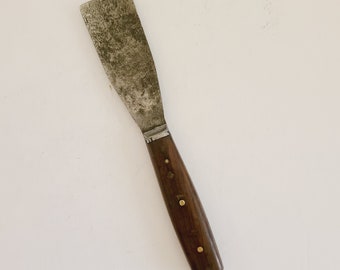 Vintage Circa 1980's Putty Knife/paint Chipper, Full Tang, Brass Pins ...