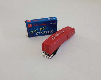 Vintage Circa 1970's Bates Model "pixie" Stapler With Box of Swingline ...
