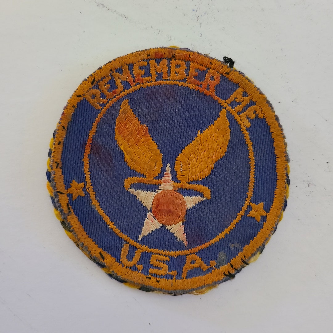 Vintage WWII Era Sweetheart Keepsake, Hap Arnold Patch Modified With ...