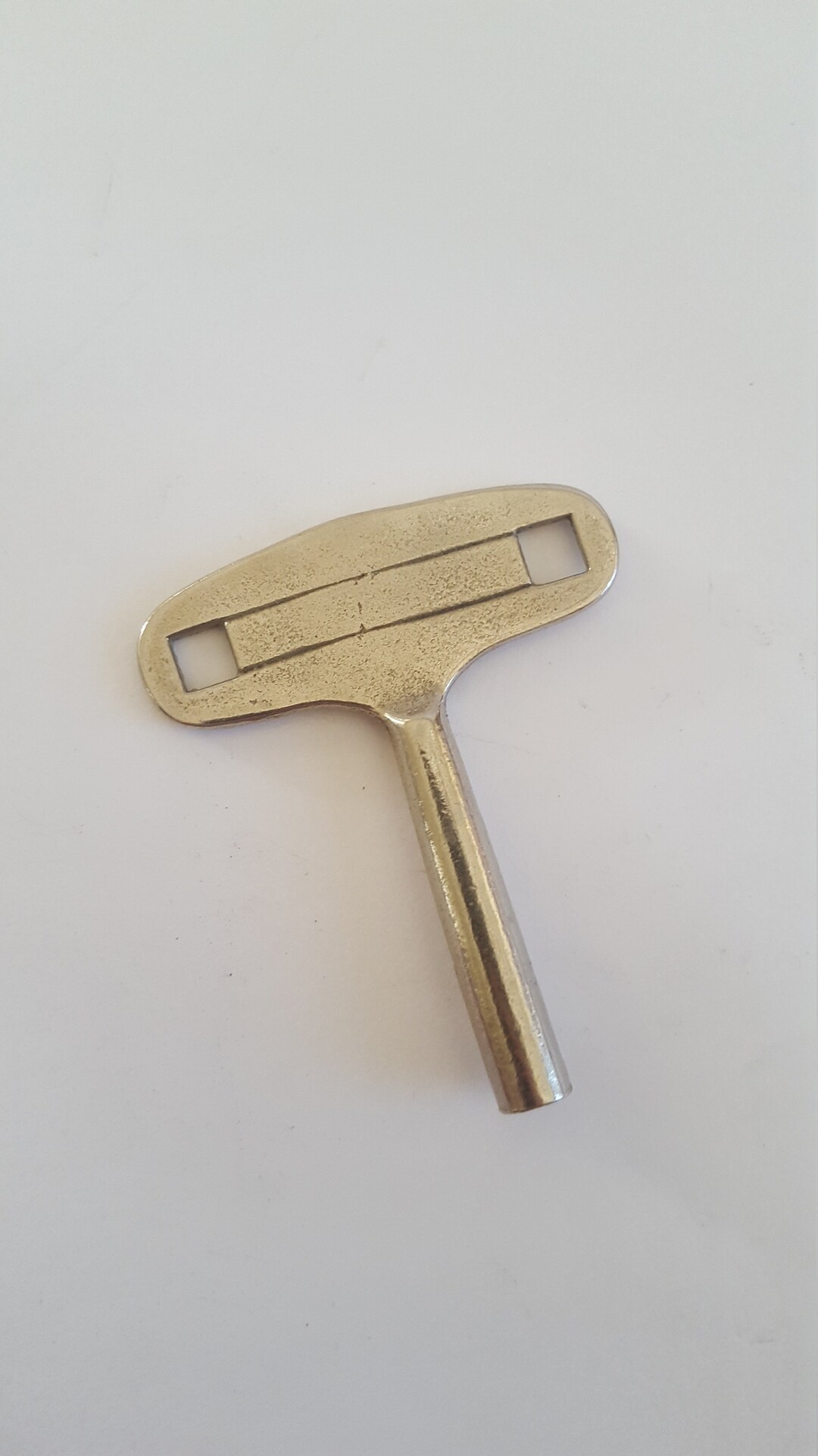 Vintage Nickel Chrome Clock Winding Key, No 3 Square Chuck Unmarked Toy ...