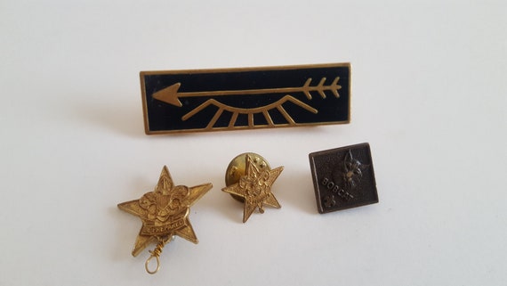 Vintage Collection of Boy Scouts/cub Scouts Bronze Pins | Etsy