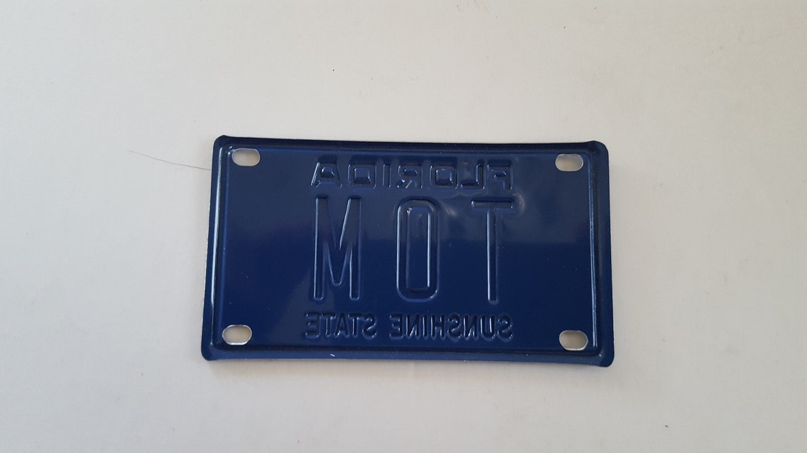 Vintage circa 1970's mini bicycle kids license plate | Etsy