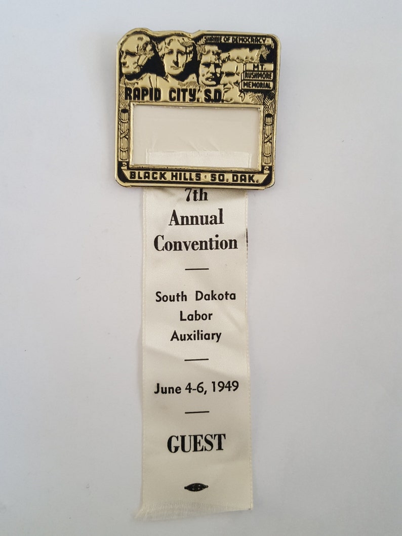Vintage Guest Name Badge Mount Rushmore Rapid City SD South - Etsy
