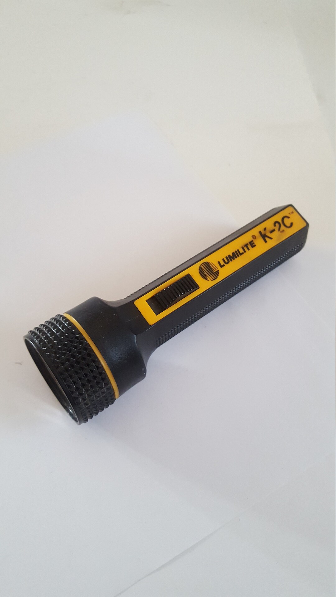Vintage Circa 1990s Lumilite K2C Flashlight, Black and Yellow Plastic ...