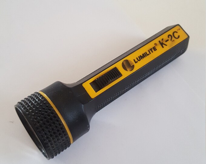 Vintage Circa 1990s Lumilite K2C Flashlight Black and Yellow - Etsy