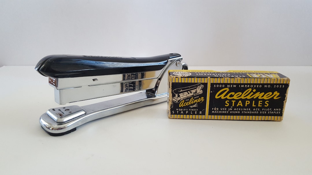 Vintage 1960's Ace Fastener Model 502 Aceliner Stapler - Etsy