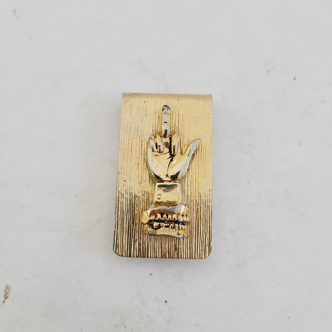 Vintage 1960s Middle Finger Money Clip: Allan Lum's Chinatown - Etsy