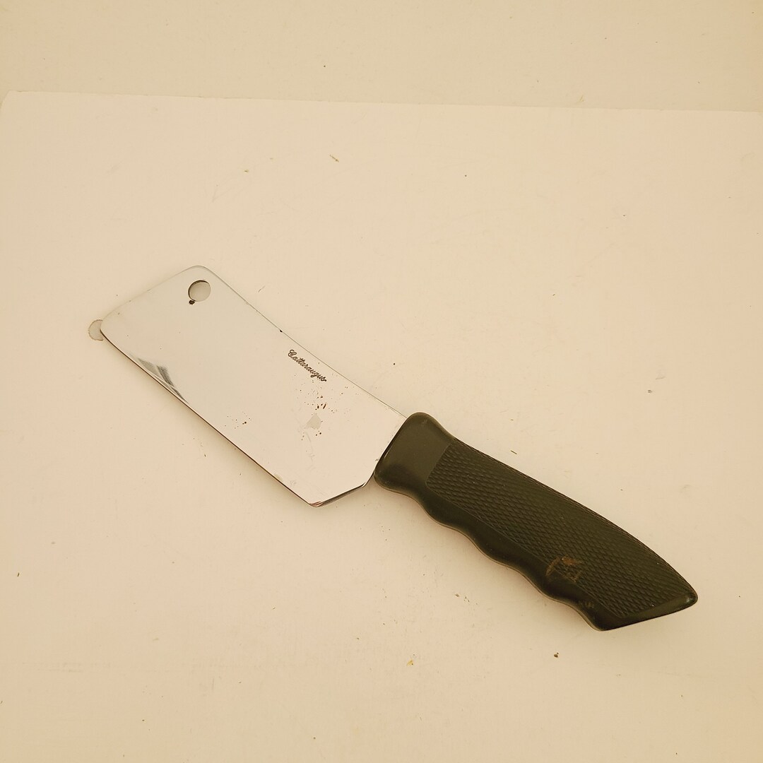 Vintage Circa 1940's Cattaraugus Cutlery Beveled Cleaver, Small Size ...