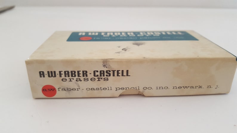 Vintage Circa 1970's A.W. Faber-castell Erasers, No.7011 Medium ...