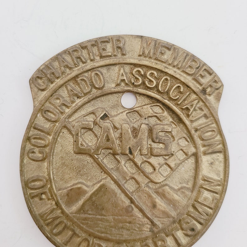 Vintage Circa 1950's Charter Member "cams" Colorado Association of ...