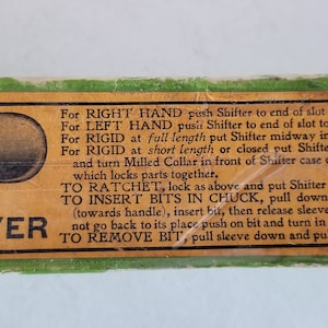Antique 1923 yankee No. 30A Spiral Screwdriver, North Bros. Mfg. Co ...