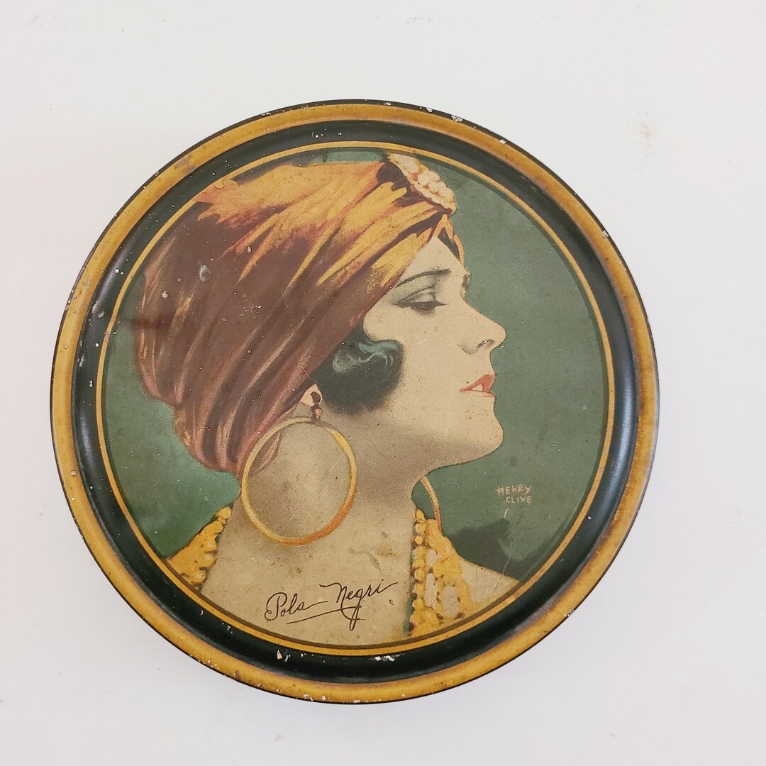 Vintage Circa 1920's "beautebox" Graphic Tin of Legendary Silent Film ...