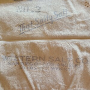 Vintage Circa 1940's Pair Western Salt Co "that Salty Salt" 50lb Bags ...