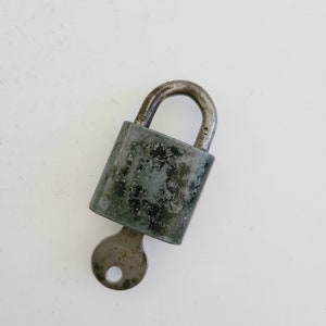 Vintage Five Disc Cylinder Lock 1930's Chippy Black Paint, Steel ...