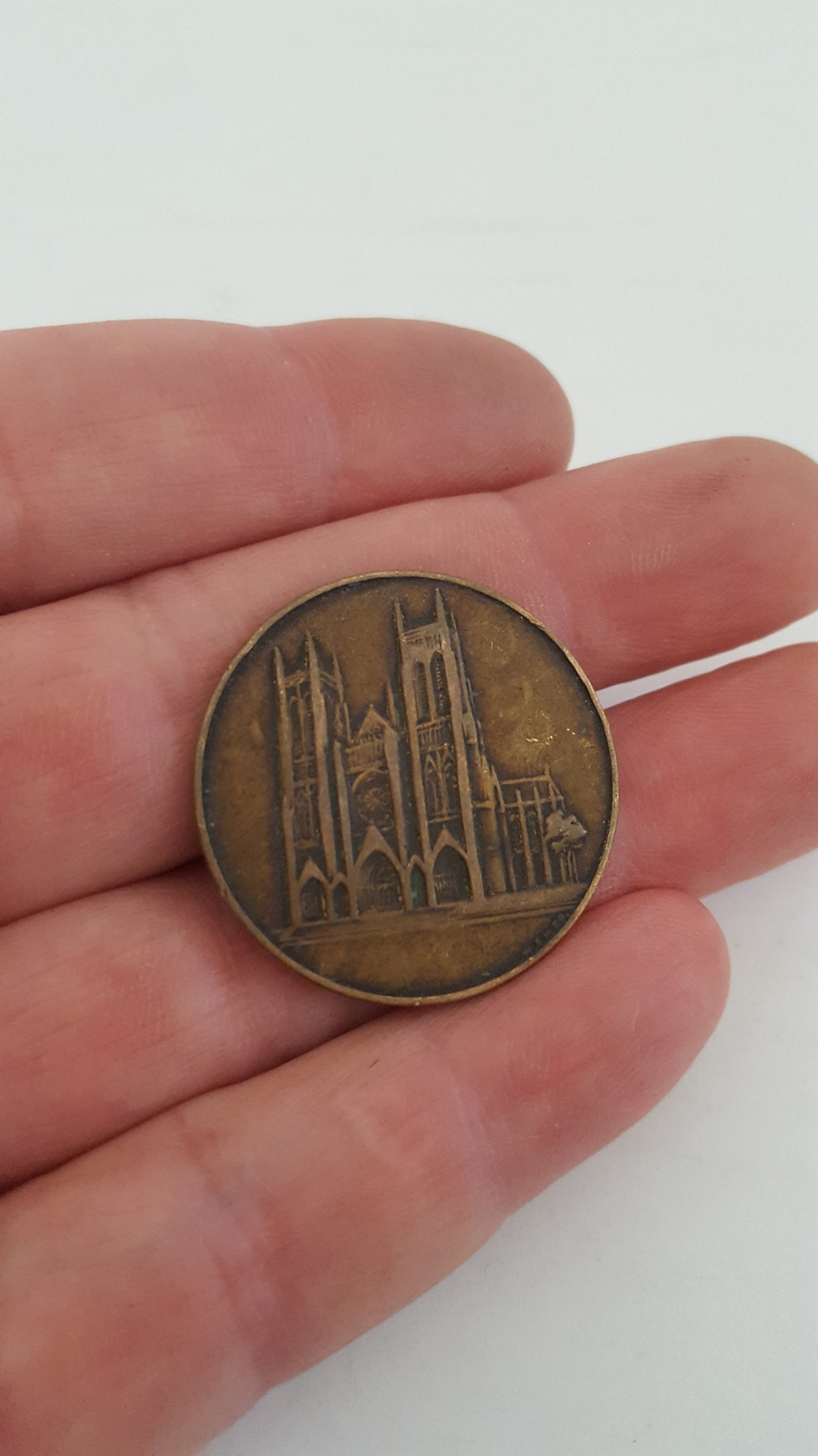 Vintage Cathedral Church of St John the Divine Brass Medallion - Etsy