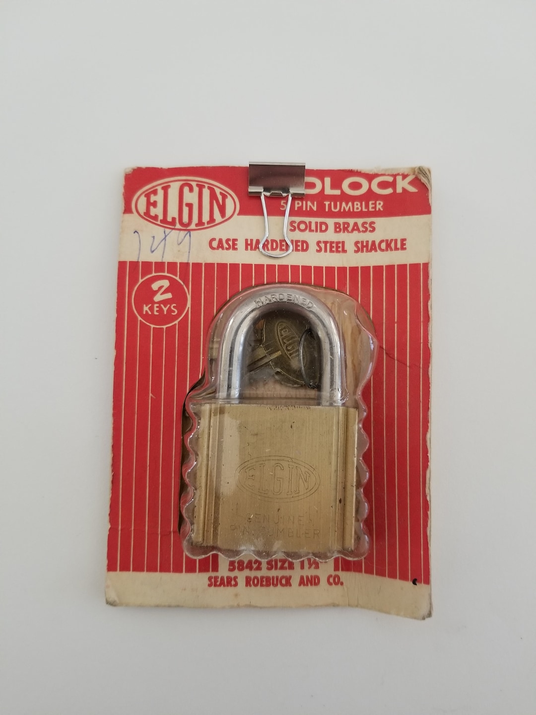 Vintage Circa 1960's Elgin No.5843 1 1/8" Solid Bronze Old Stock ...