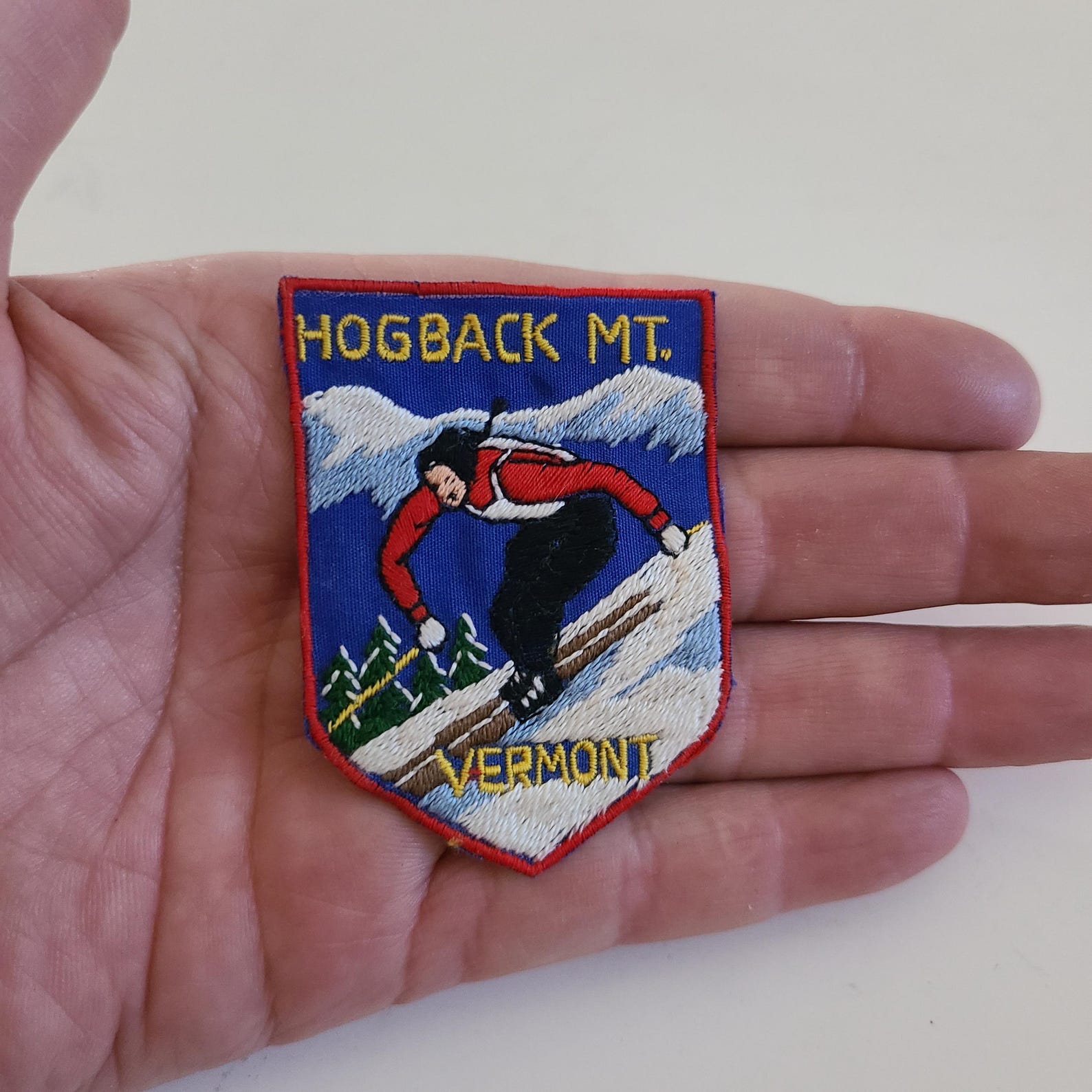 Vintage C1960's Hogback Mountain Vermont Ski Resort Embroidered Patch ...