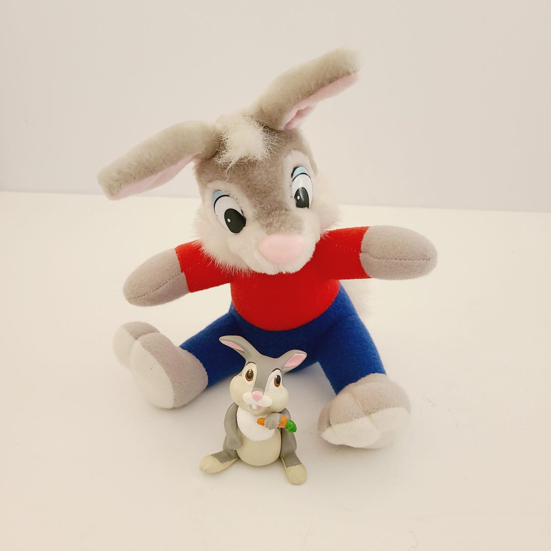 Vintage Late 1980's Lot of 2 Walt Disney Rabbits Large Plush Rabbit ...