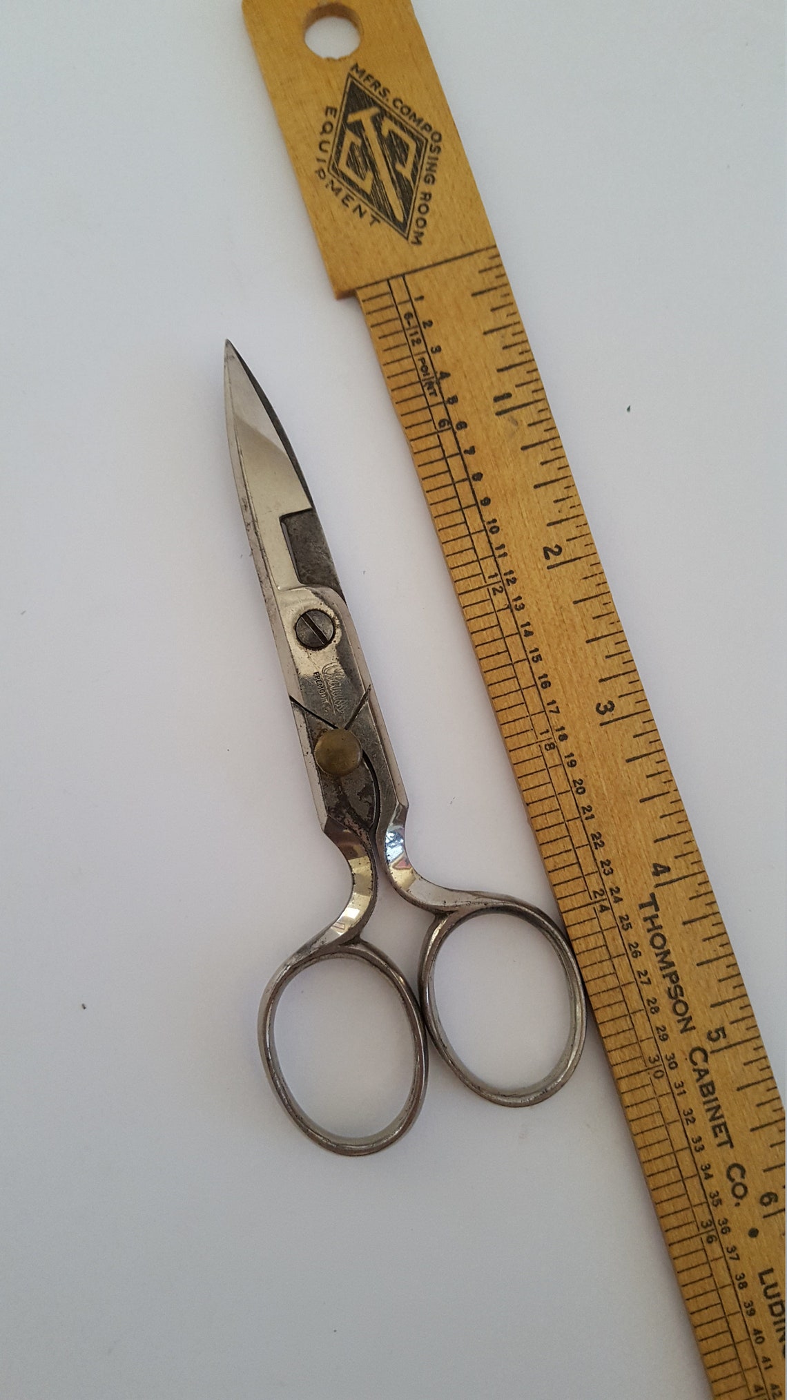 Vintage Clauss Buttonhole Scissors, Nickel Plated Chrome, Fremont, Ohio 4 7/8" as Found - Etsy