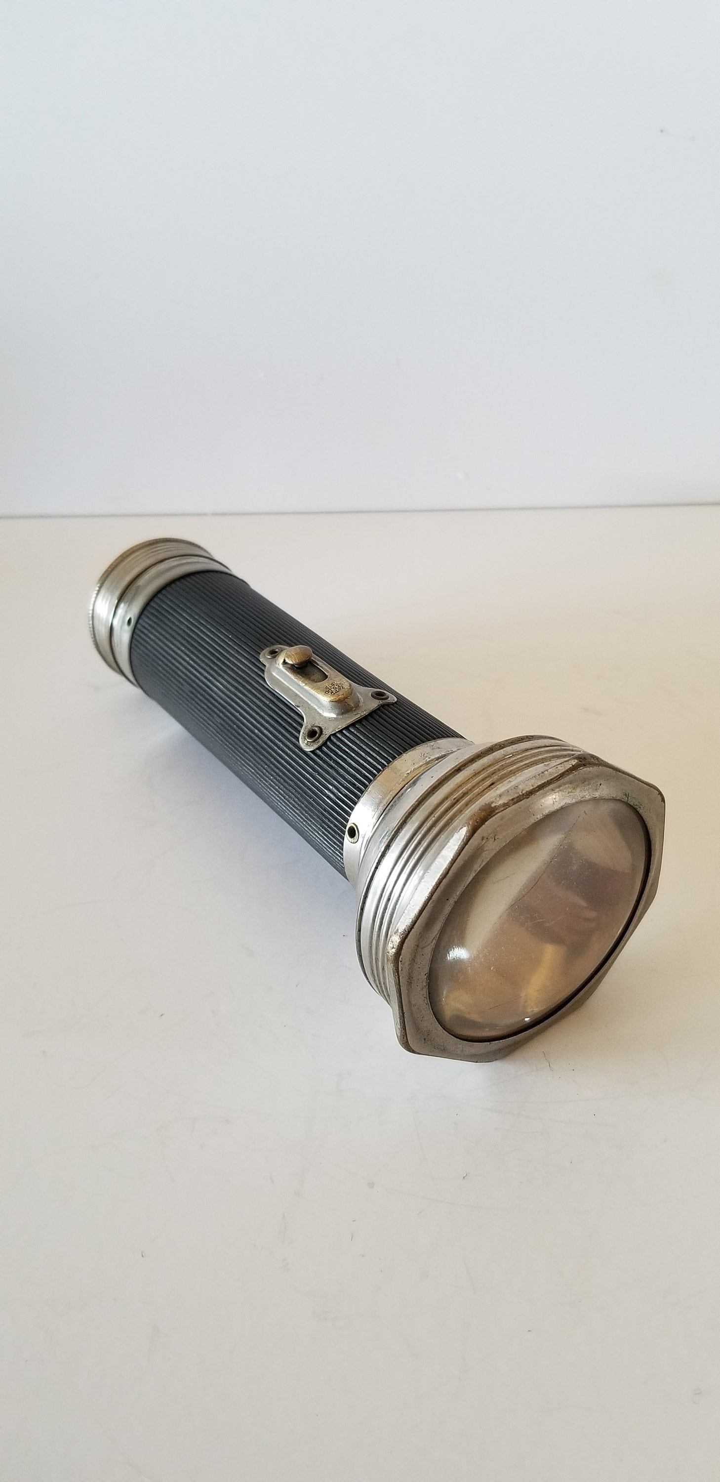 Antique Circa 1917 French "ray-o-lite" Flashlight Vulcanite Case, Flat ...