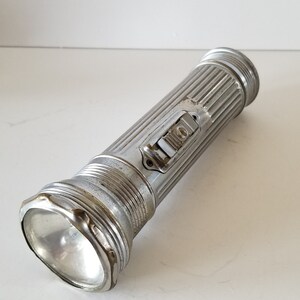 Vintage 1935 Art Deco Design Lightmaster Flashlight, Chromed Brass Case ...